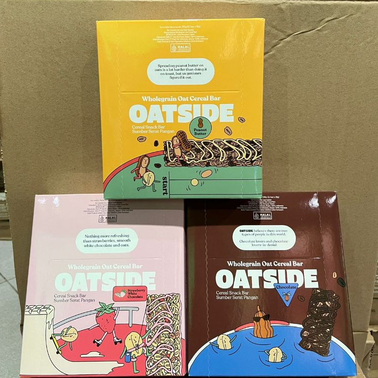 OATSIDE CEREAL BAR LIGHT SNACK ALL VAR 1 BOX CONTAINS 12 PCS | Shopee ...