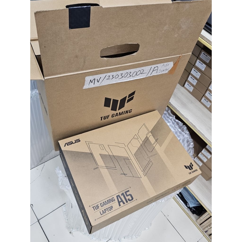 Asus Tuf Gaming A15 FA506QM Laptop Box full set inside and out | Shopee ...