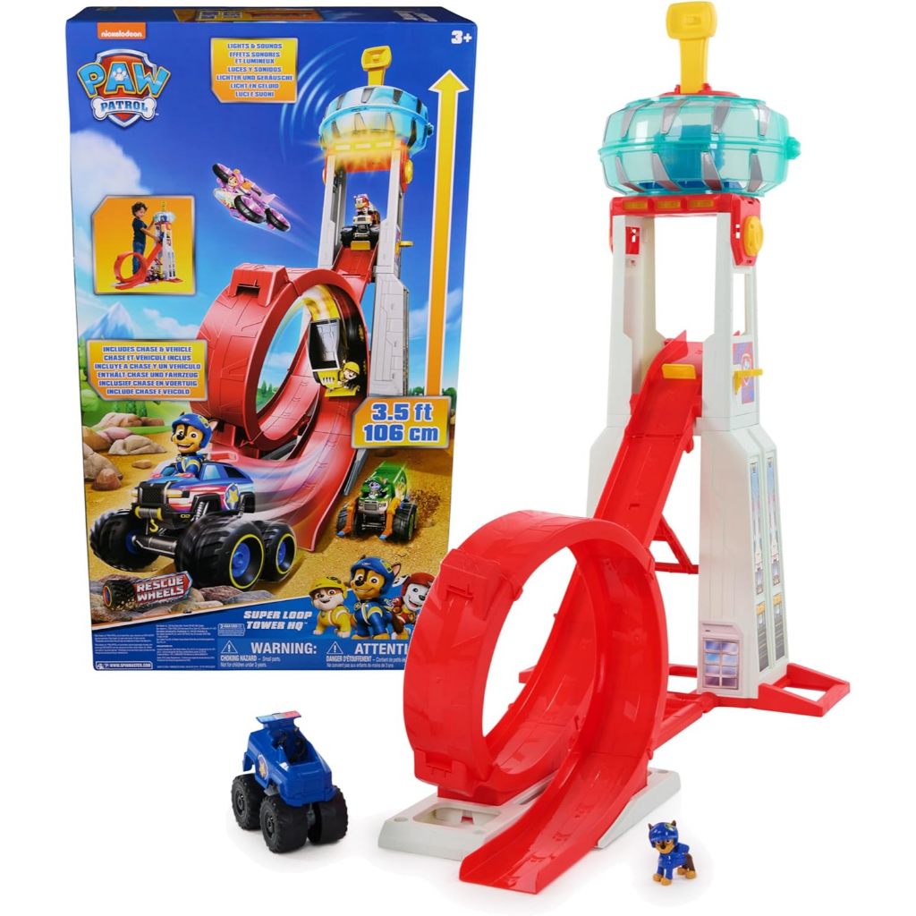 PAW Patrol: Rescue Wheels Super Loop Tower HQ, with Light, Sound ...