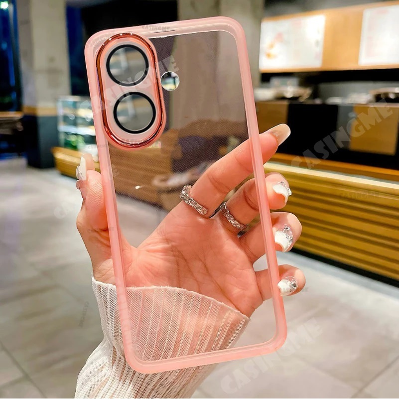 HAKUNA - CASE hp VIVO V60 LITE IQOO Z10R SILICON SQUARE PLATING CAMERARing COVER SOFT CASING ...