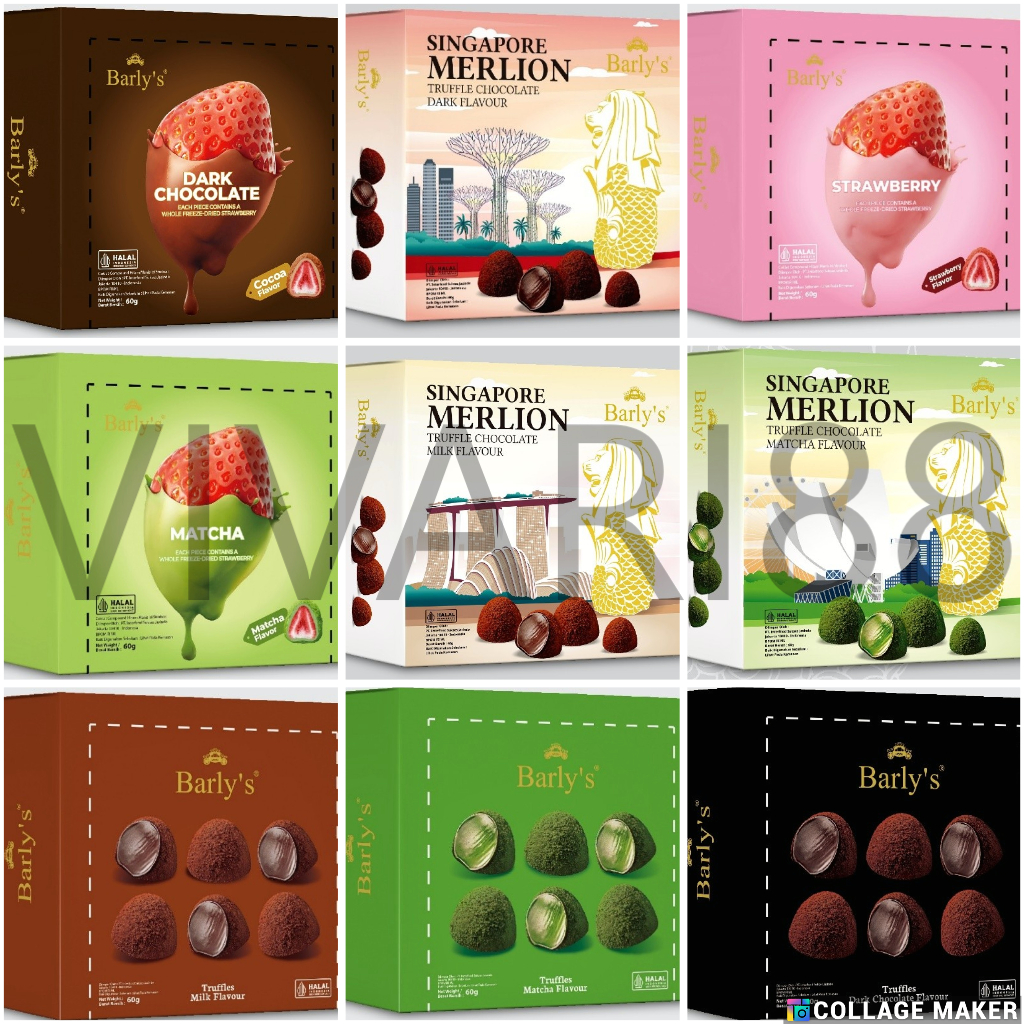 BARLY'S Truffles Chocolate 50g FREEZE DRIED STRAWBERRY CHOCOLATE 60g ...