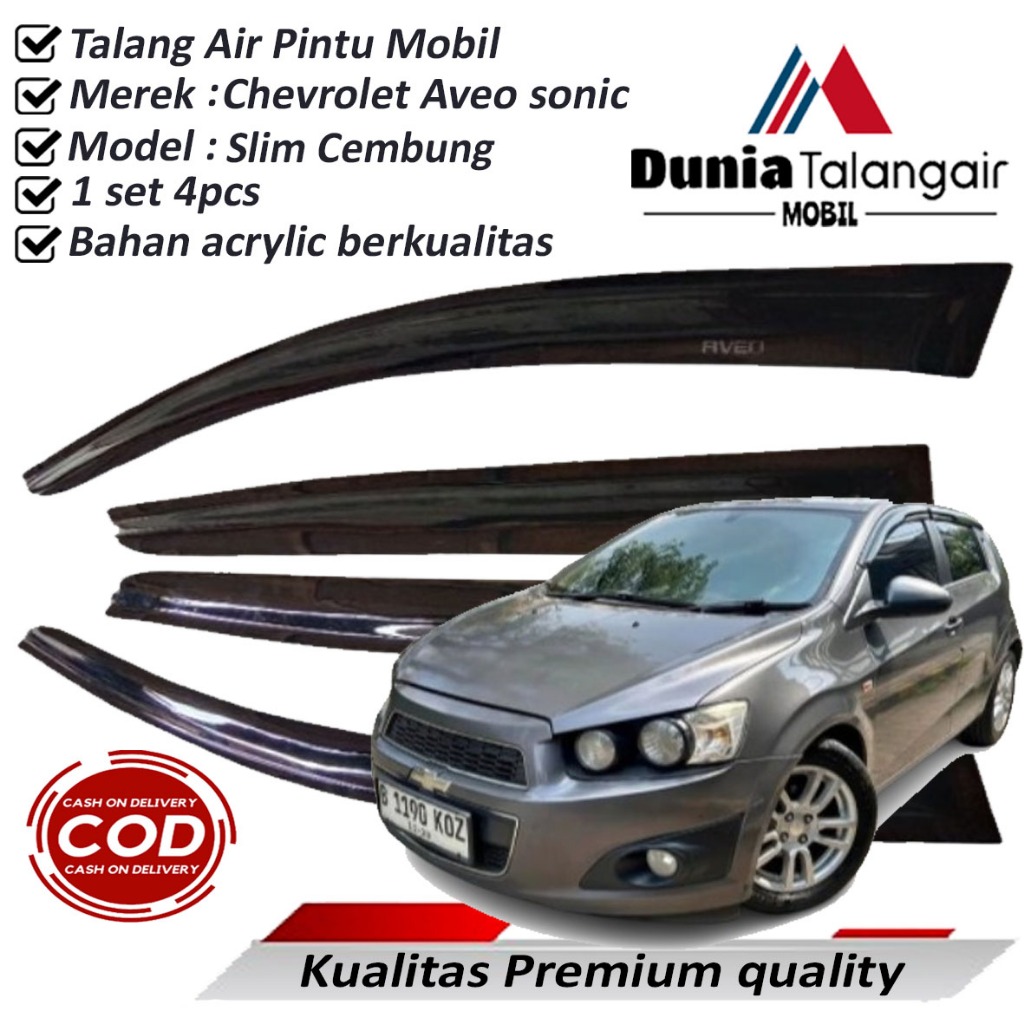 Chevrolet Aveo sonic 2012-2017 Premium Quality 4-door car gutter ...