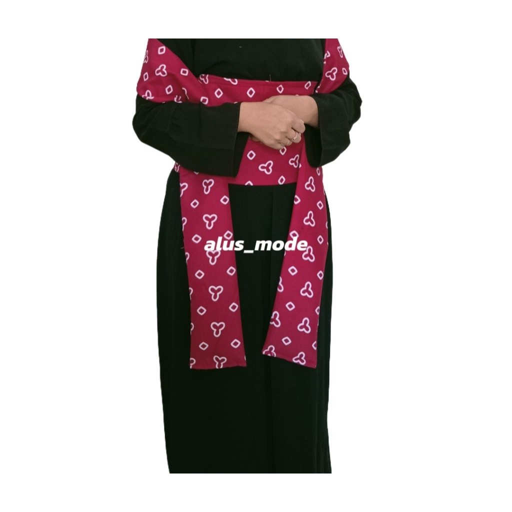MERAH Angkin and Instant Jumputan Shawl, Kebaya Shawl, Red Jumputan ...