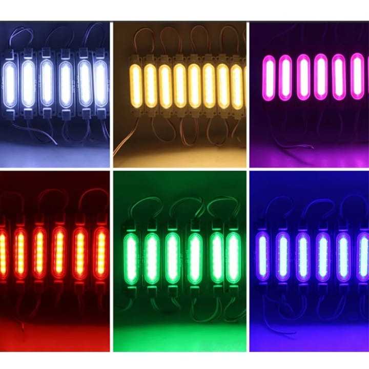 6-EYE 12-VOLT WATERPROOF COB STRIP MODULE LED LIGHTS FOR CARS AND ...