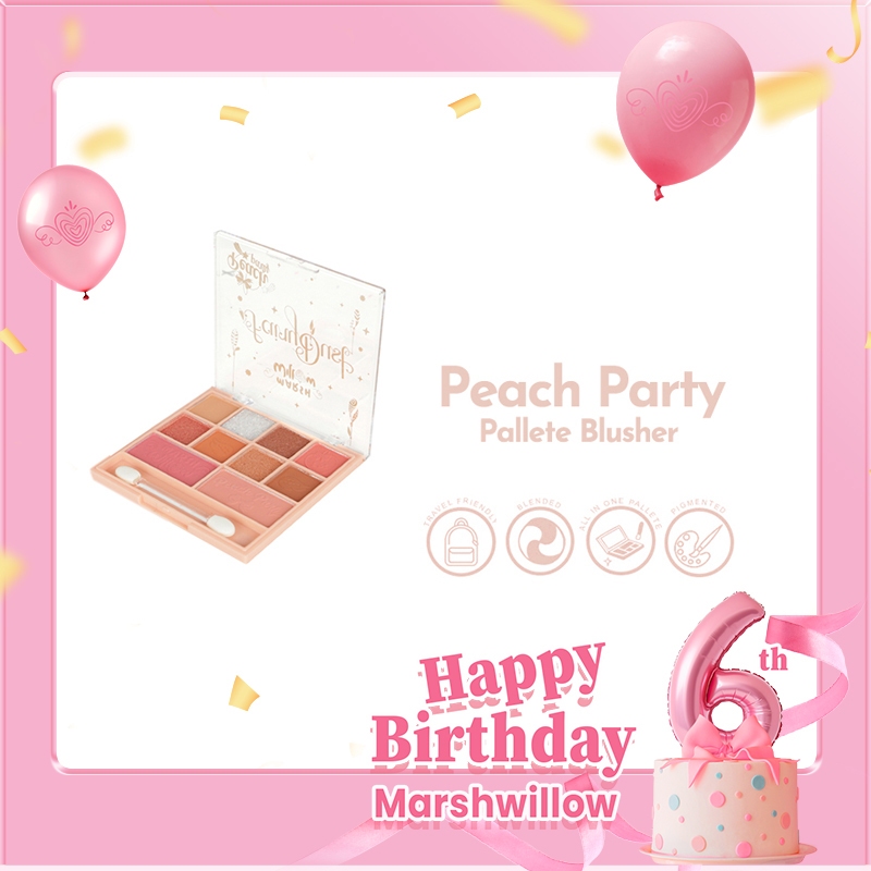 Marshwillow Fairy Dust Face Pallete - 02 Peach Party Series | Shopee ...