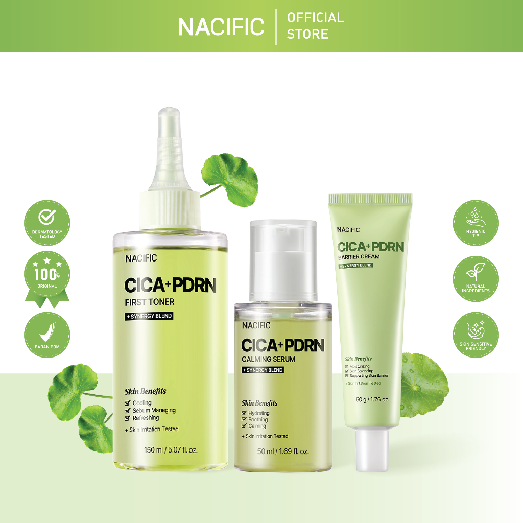 NACIFIC Cica PDRN 3 SET (Calming Serum + toner + cream) | Shopee Singapore