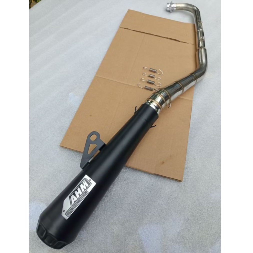 AHM Pipe canister conical open specs exhaust pipe for Wave 125 Xrm 110/ ...