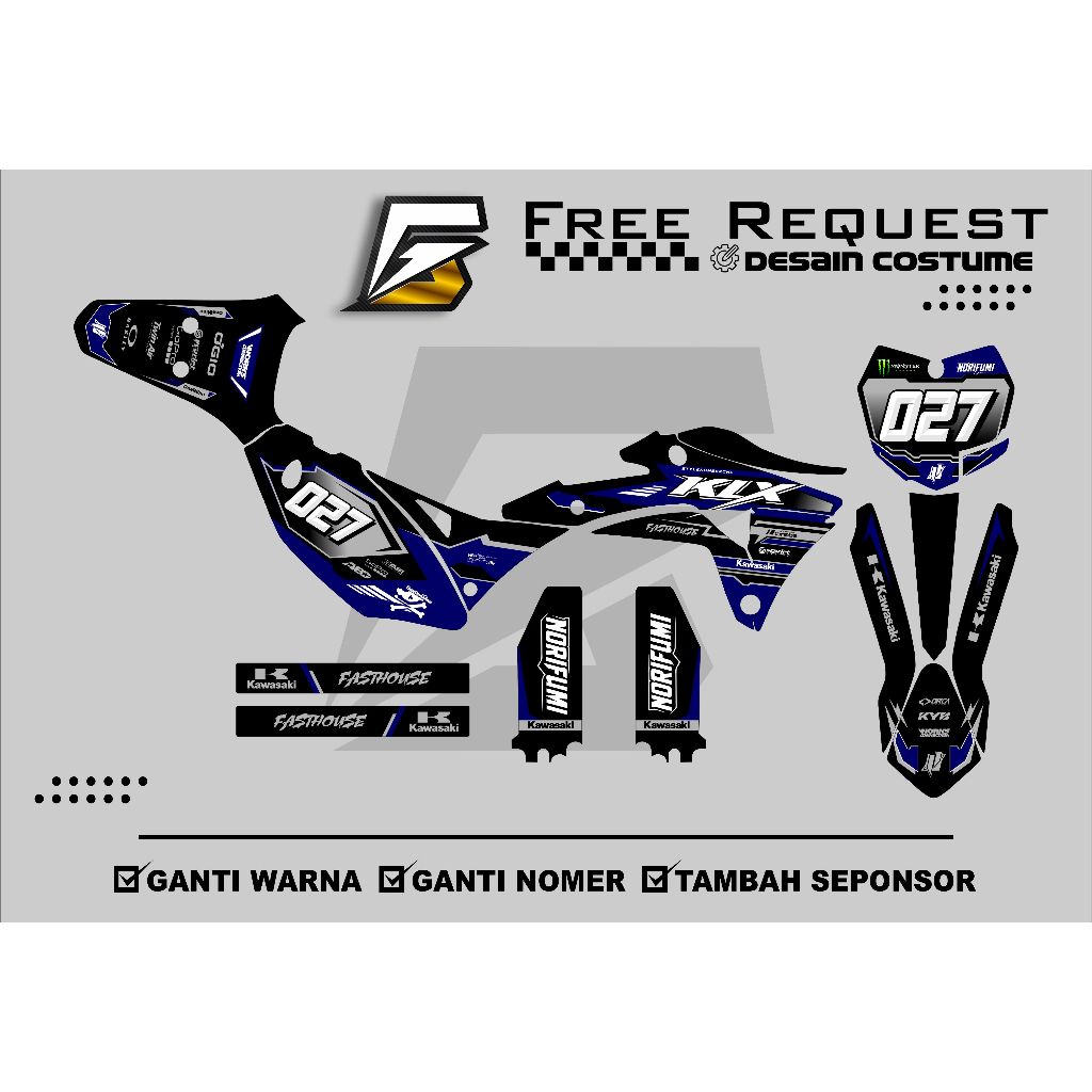 KLX GORDON FULL BODY DECAL KLX GORDON STICKER/ GORDON STICKER/ GORDON ...