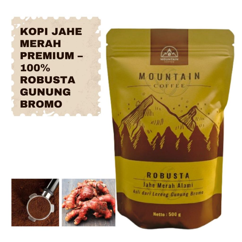 MERAH Pure Robusta Premium Red Ginger Slope Gunung Bromo 100g | Natural ...