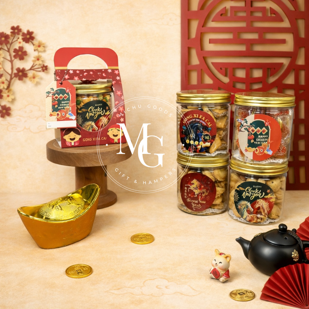 Gable Chinese New Year Hampers, 1 Jar CNY Hampers Parcel/ Chinese New ...