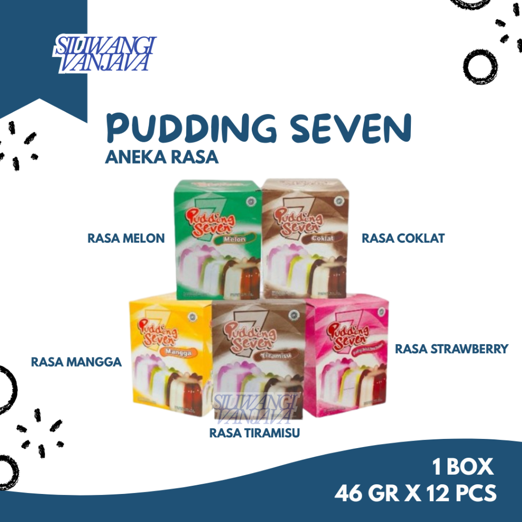 Seven Pudding Various Flavors 46g (12pcs/ 1 Box) | Shopee Singapore