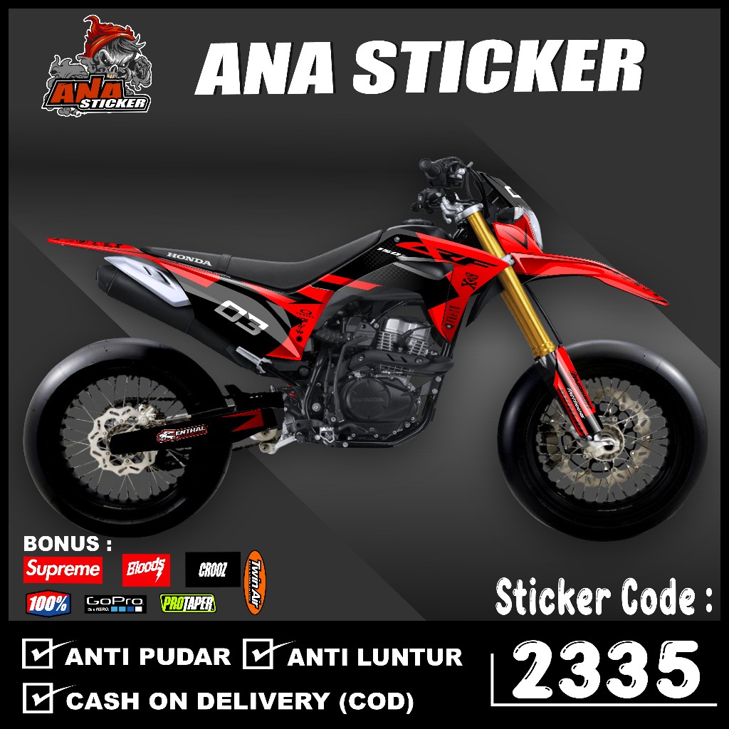 Custom Decal CRF 150L New, Minimalist Decal CRF 150L, Custom Decal CRF ...