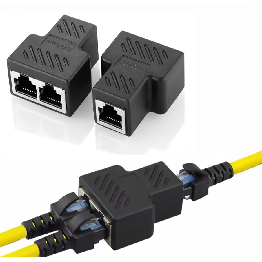 Colmer RJ45 LAN Splitter 1 to 2 Ethernet Connection Splitter Adapter ...