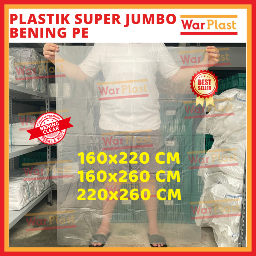 SUPER JUMBO Plastic 160x220cm & 220x260 THICK PE Anti-Tear Water Leaks ...