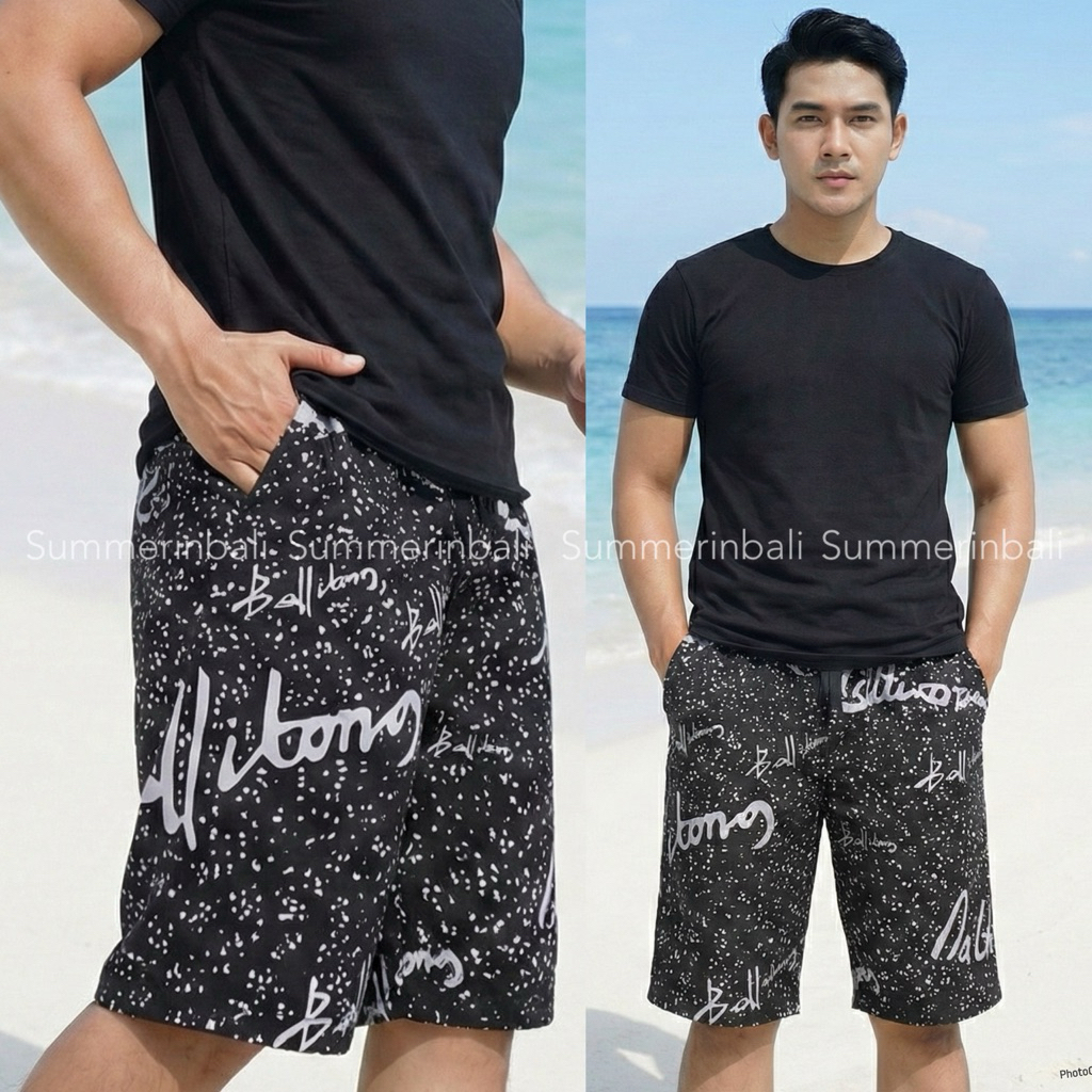 KNEE-LENGTH SURFING PANTS BEACH PANTS MEN'S SHORTS DOTTED TYPICAL ...
