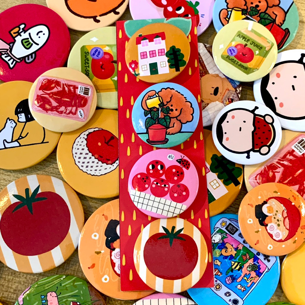 DAS PIN BUTTON MINI SERIES • 1 SET CONTAINS 4 PCS | Shopee Singapore