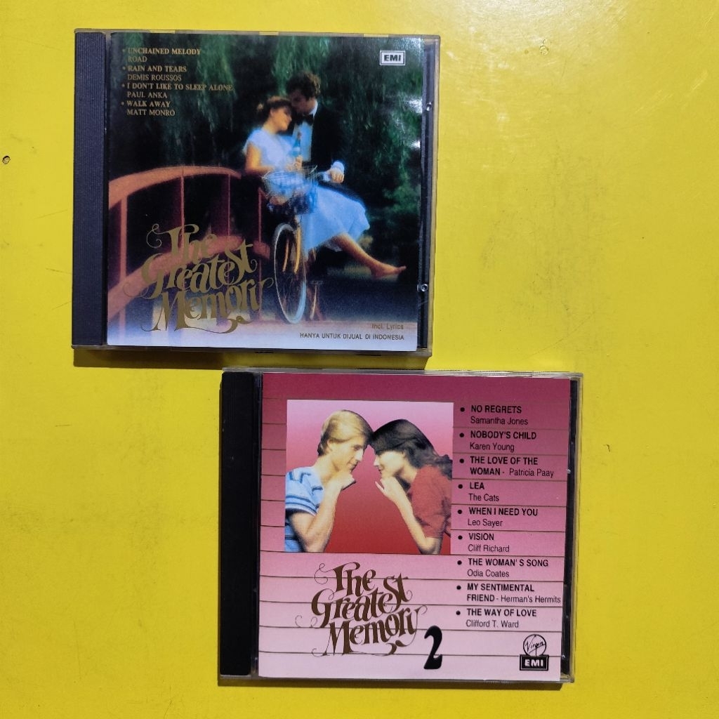Original CD THE GREATEST MEMORY Part 1 & 2 Sold Packages (For 2 CDs ...