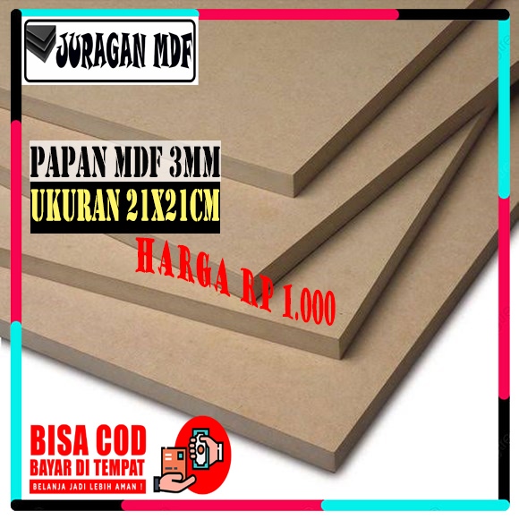 3mm Thick Mdf Board, size 21x21cm | Shopee Singapore