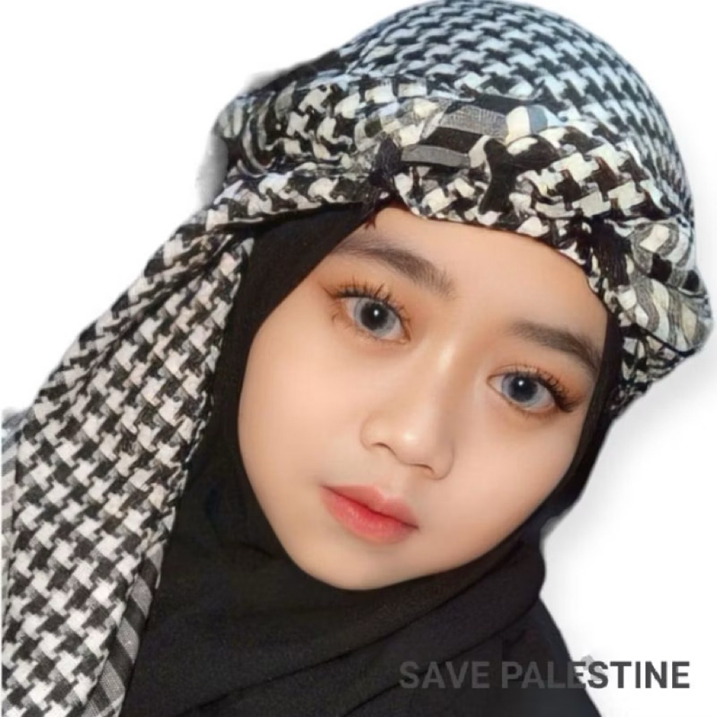 Save Palestine Women's Turban Tactical Arab Women's Turban | Shopee ...
