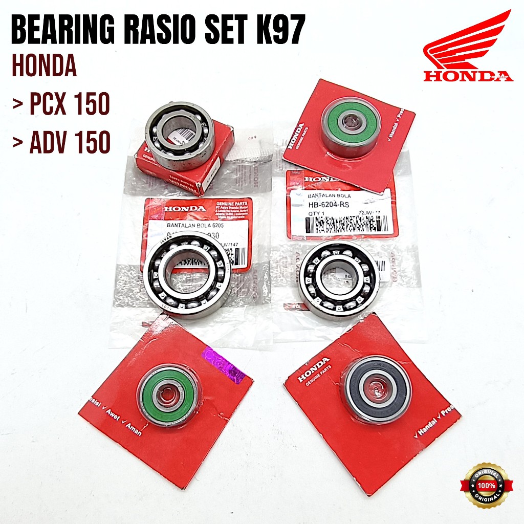 Original Quality K97 Honda PCX 150 ADV 150 AHM Bearing Ratio Set ...