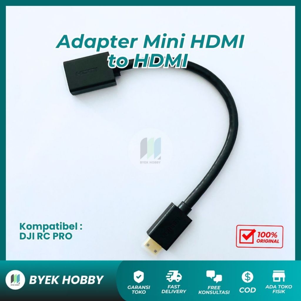 DJI Original Mini HDMI Male to HDMI Female Adapter (Deto RC Pro RM501 ...