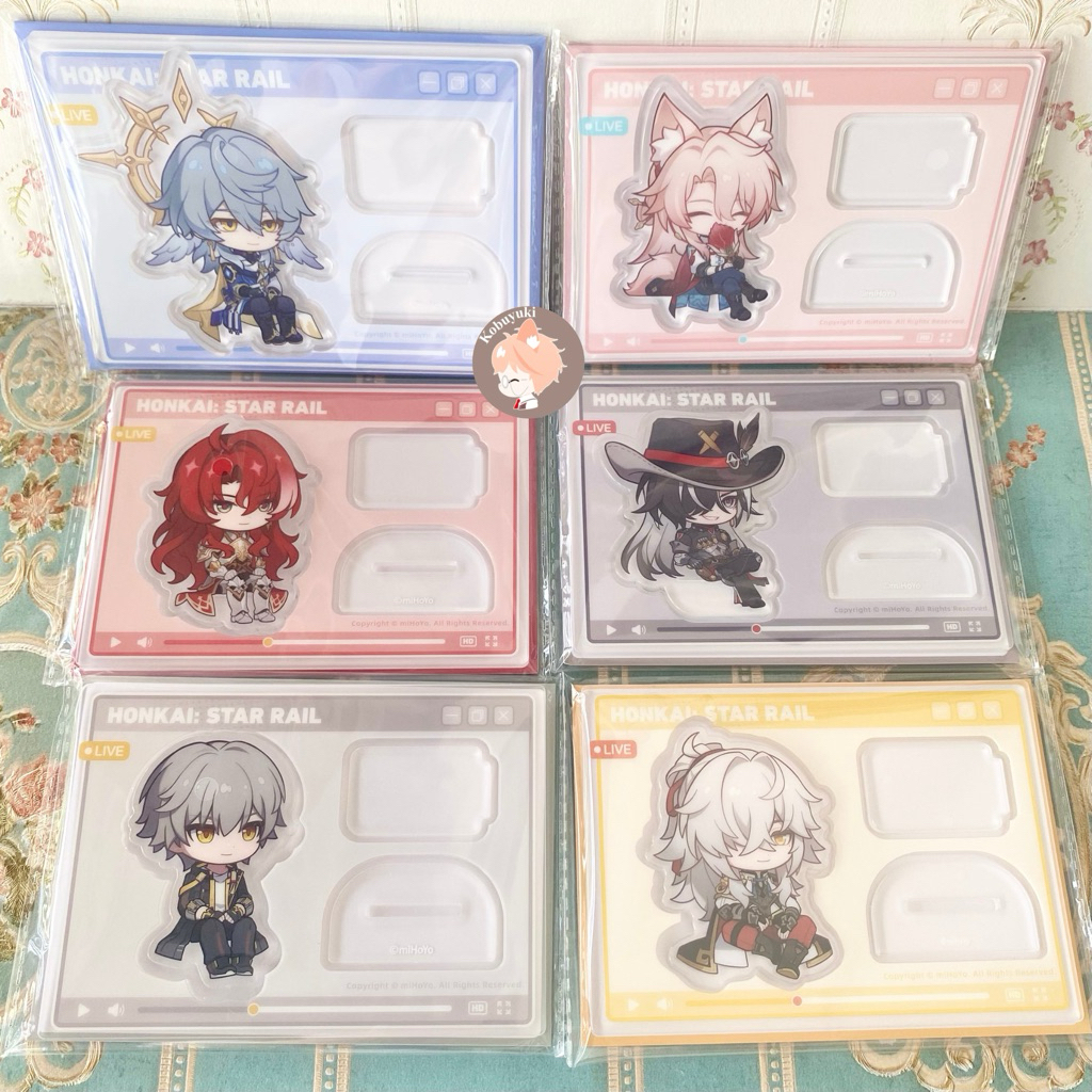 OFFICIAL HSR Acrylic sitting standee character q chibi stand ...