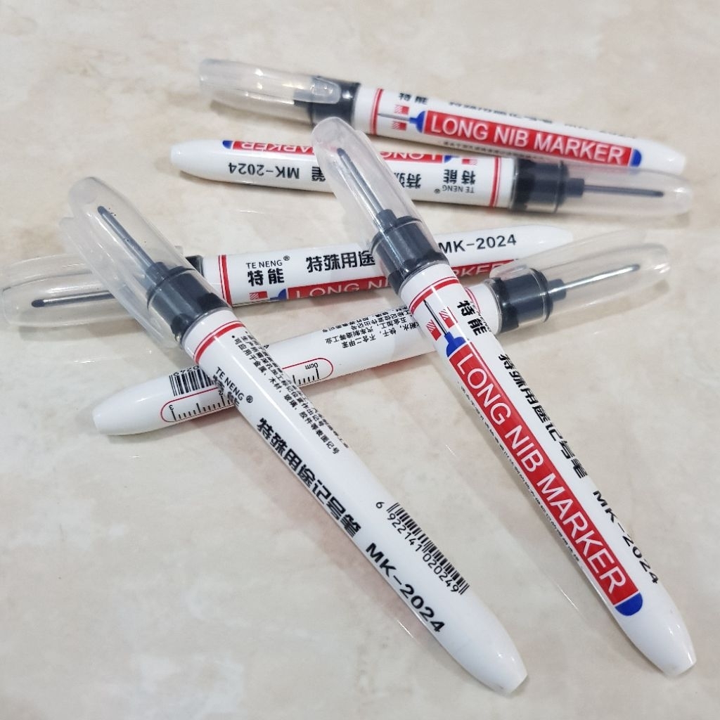 Black Permanent Marker Long Head Carpenter/ Long Nib Marker | Shopee ...