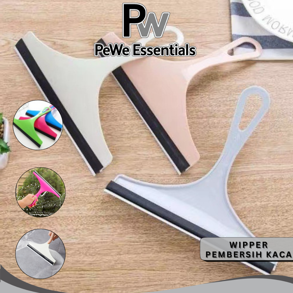 PW - Bathroom Glass Wiper Multipurpose Water Remover Anti-Fungus Mirror ...