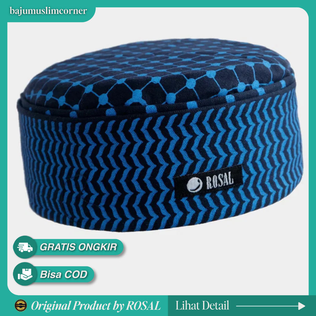 Peci Syam ROSAL Men's Prayer Songkok Muslim Palestine Premium Kopiah ...