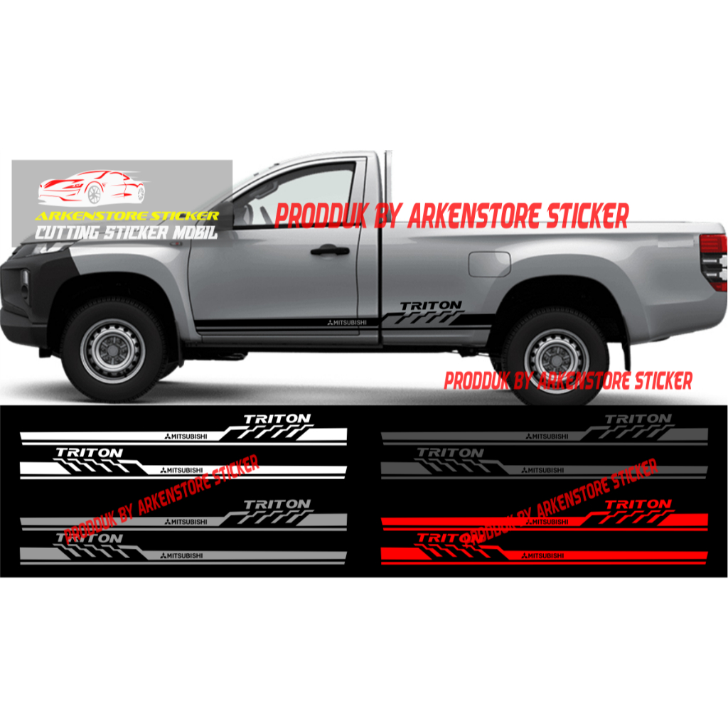 Triton single cabin car sticker cutting sticker mitsubishi Triton ...