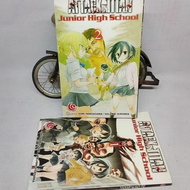 Attack on Titan Junior high School Comic set 1-2 | Shopee Singapore