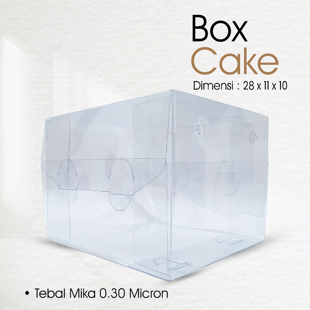 Mica Cake Box (Full Mica) Size 28 x 11 x 10 Side Lock (0) | Shopee ...