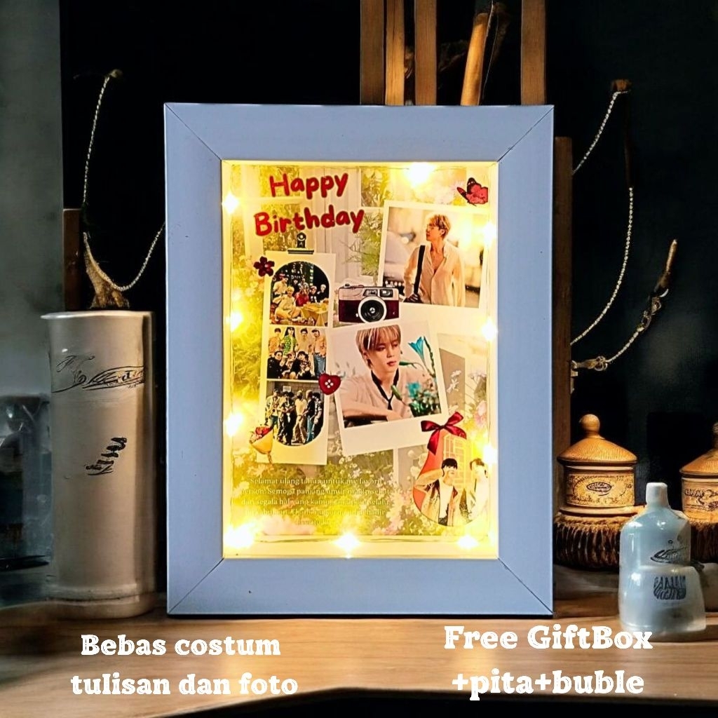 Custom Photo Scrapbook Frame 3D 5R Print Photo Frame | Unique Birthday ...