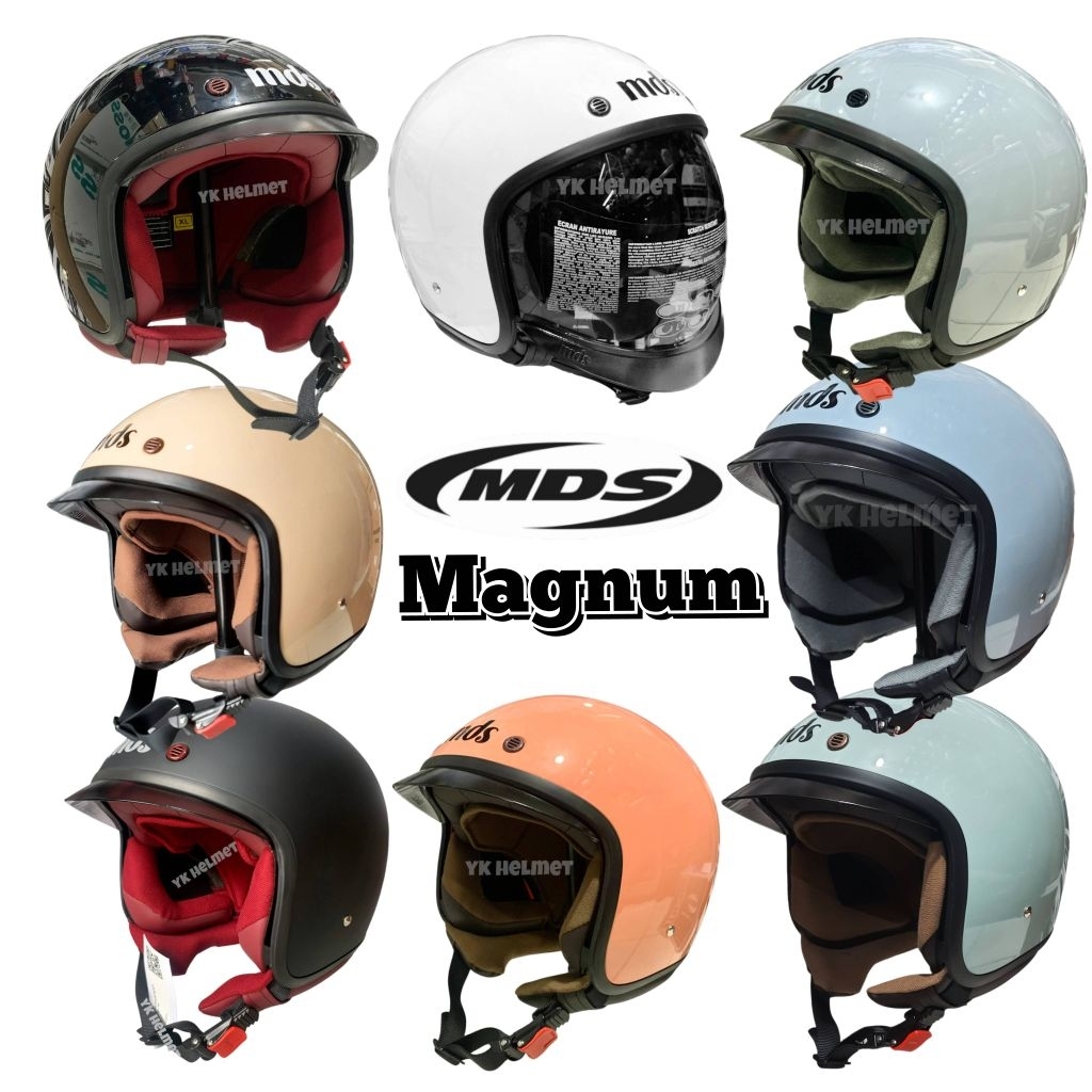 MAGNUM MDS Helmet Original solidMagnum half face bogo helmet - MDS BOGO ...