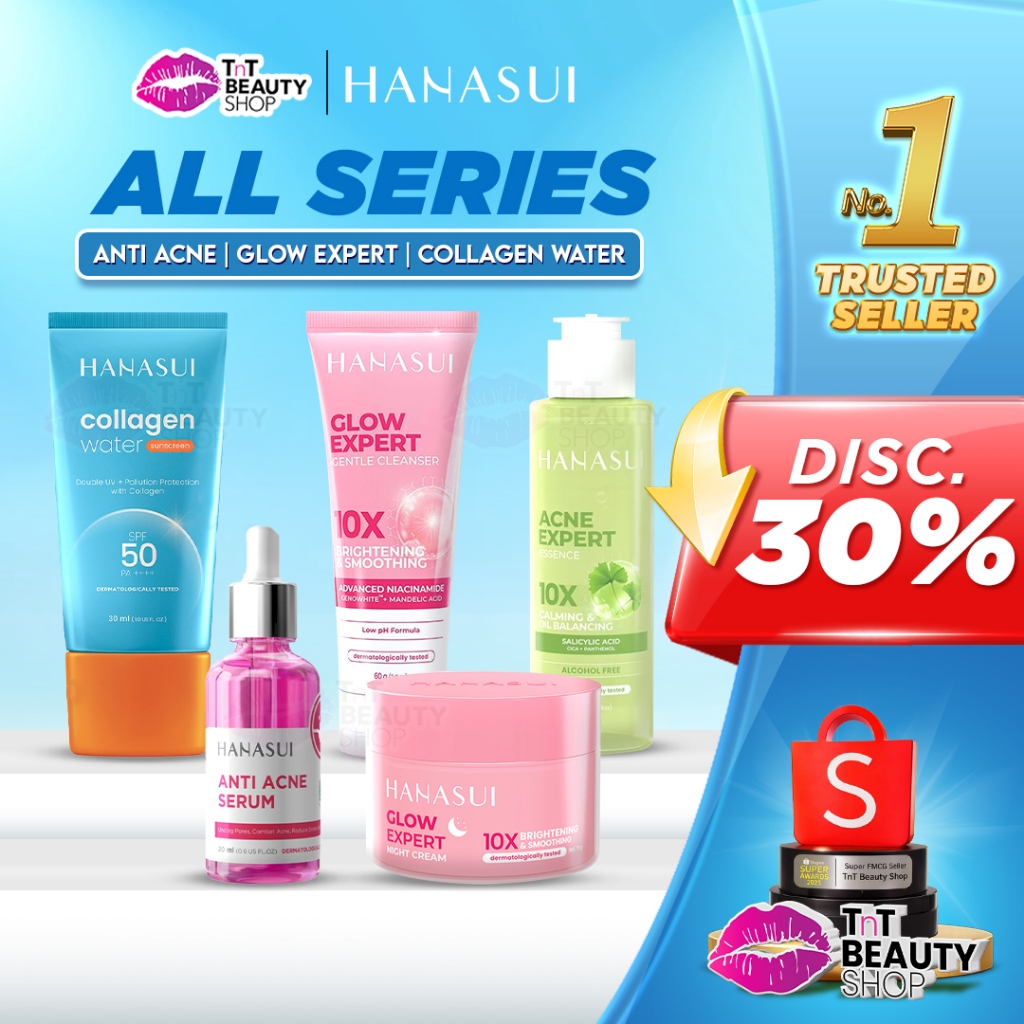 Hanasui Anti Acne Series Flawless Glow Series Collagen Water Sunscreen ...