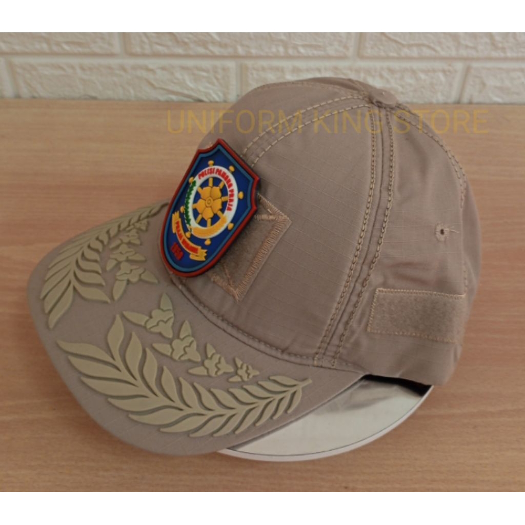 SATPOL PP LOGO HAT PAMEN CREAM TACTICALbiru 1 RUBBER PATCH | Shopee ...