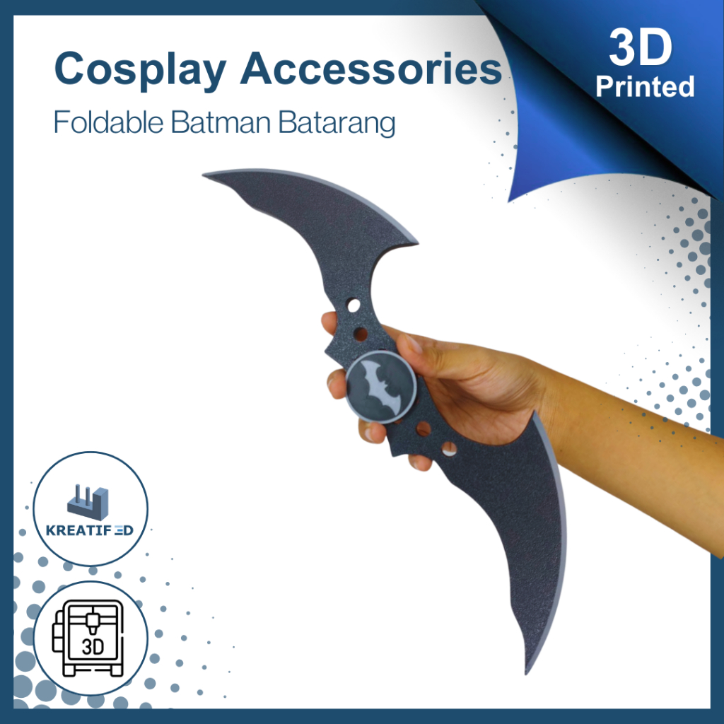 3D Print Batman Arkham Batarang Folding | Shopee Singapore