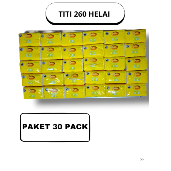 TISSUE TITI 260 SHEETS PACKAGE 30 PCS | Shopee Singapore