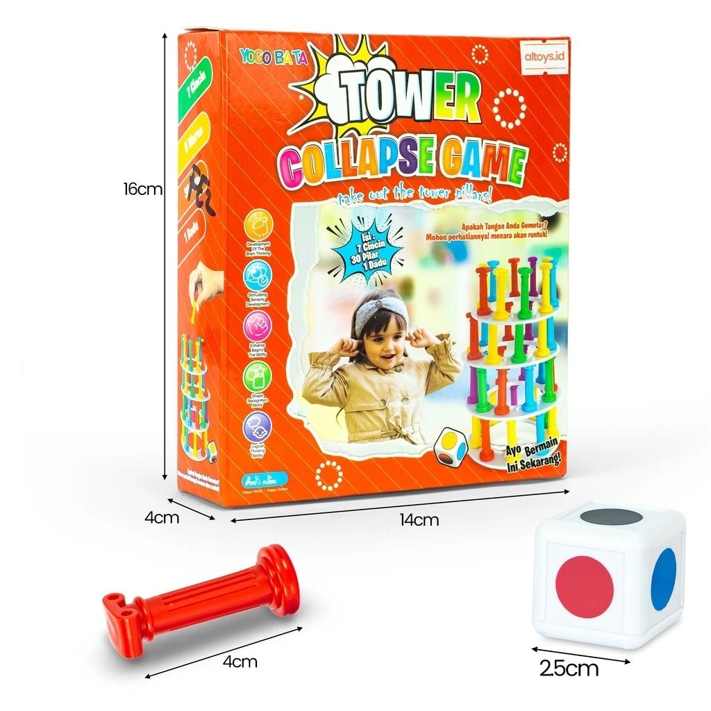 Educational toys for children, tower collapse, stacking pillars ...