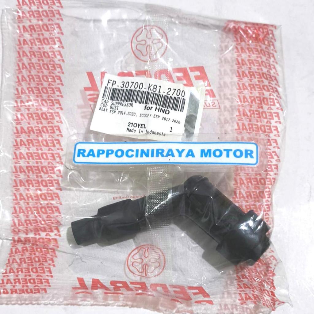 SPARK PLUG CAP FEDERAL SPARK PLUG COP/ ECO ESP K81BEAT / POPBEAT SCOOPY ...