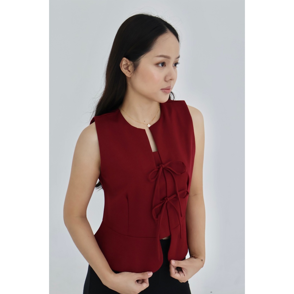 Minyeostore - Women's Premium Ribbon Vest - Korean Look Women's Vest ...