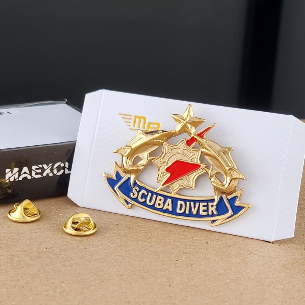 WING SCUBA DIVER BRIMOB BREVET BRIVET SCUBA DIVER POLICE POLICE PIN ...