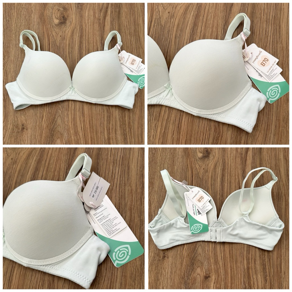 Young hearts underwire push up bra Y23-20192B branded | Shopee Singapore
