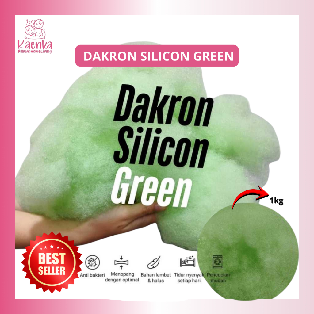 KS-Dakron Silicon Green-Contents 1 KG (1000 GRAM) - Smooth, Soft ...