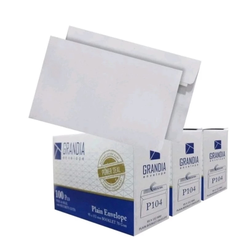 [contents 100] Plain White Envelopes + Adhesive Seal contents 100 ...