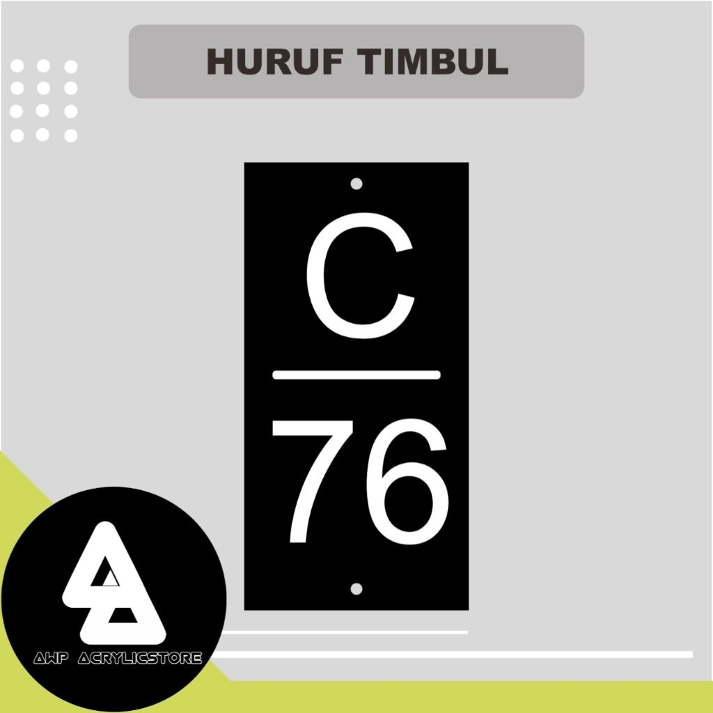Premium Acrylic House Number with Embossed Cutting | Minimalist ...