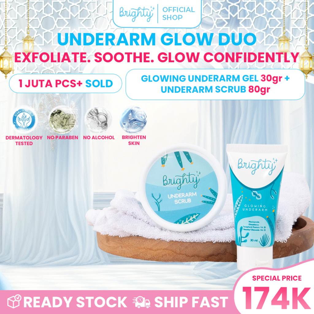 Brighty Glowing Underarm X Underarm Scrub No. 1 Underarm Whitening ...