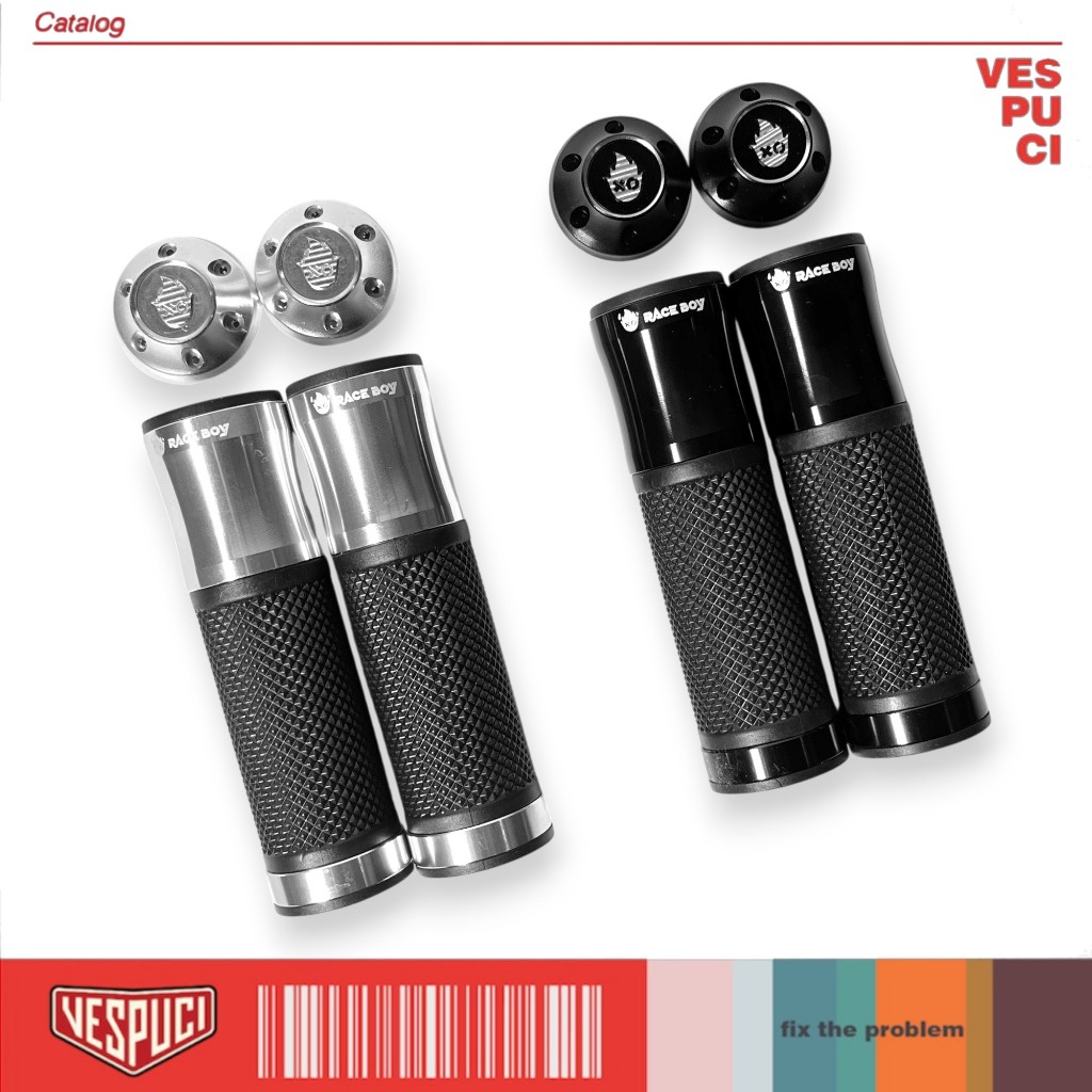 Handgrip Raceboy Model Marus Universal Bar End Vespa Sprint Primavera ...