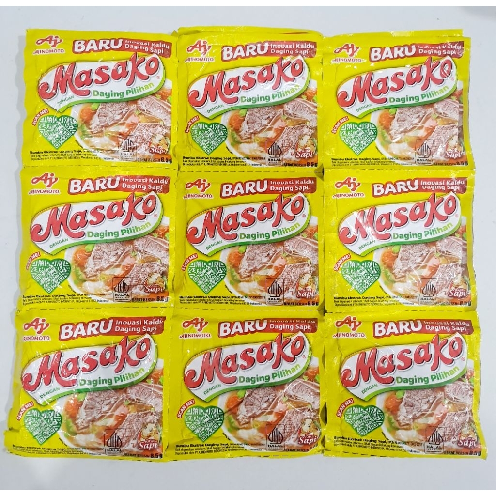 Masako Beef Flavor (1 pack contains 12 sachets) | Shopee Singapore