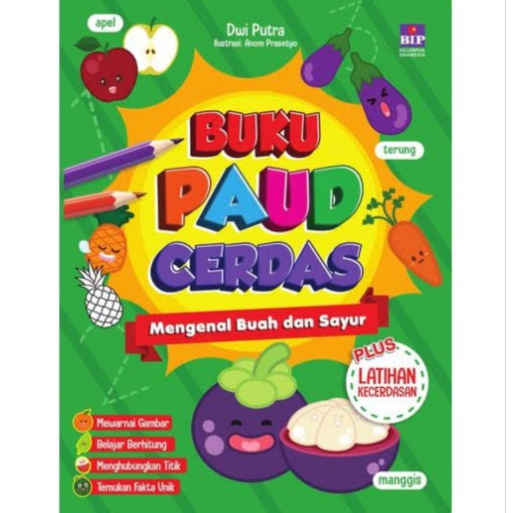 PAUD Book: Smart PAUD Book for Recognizing Fruits and Vegetables ...